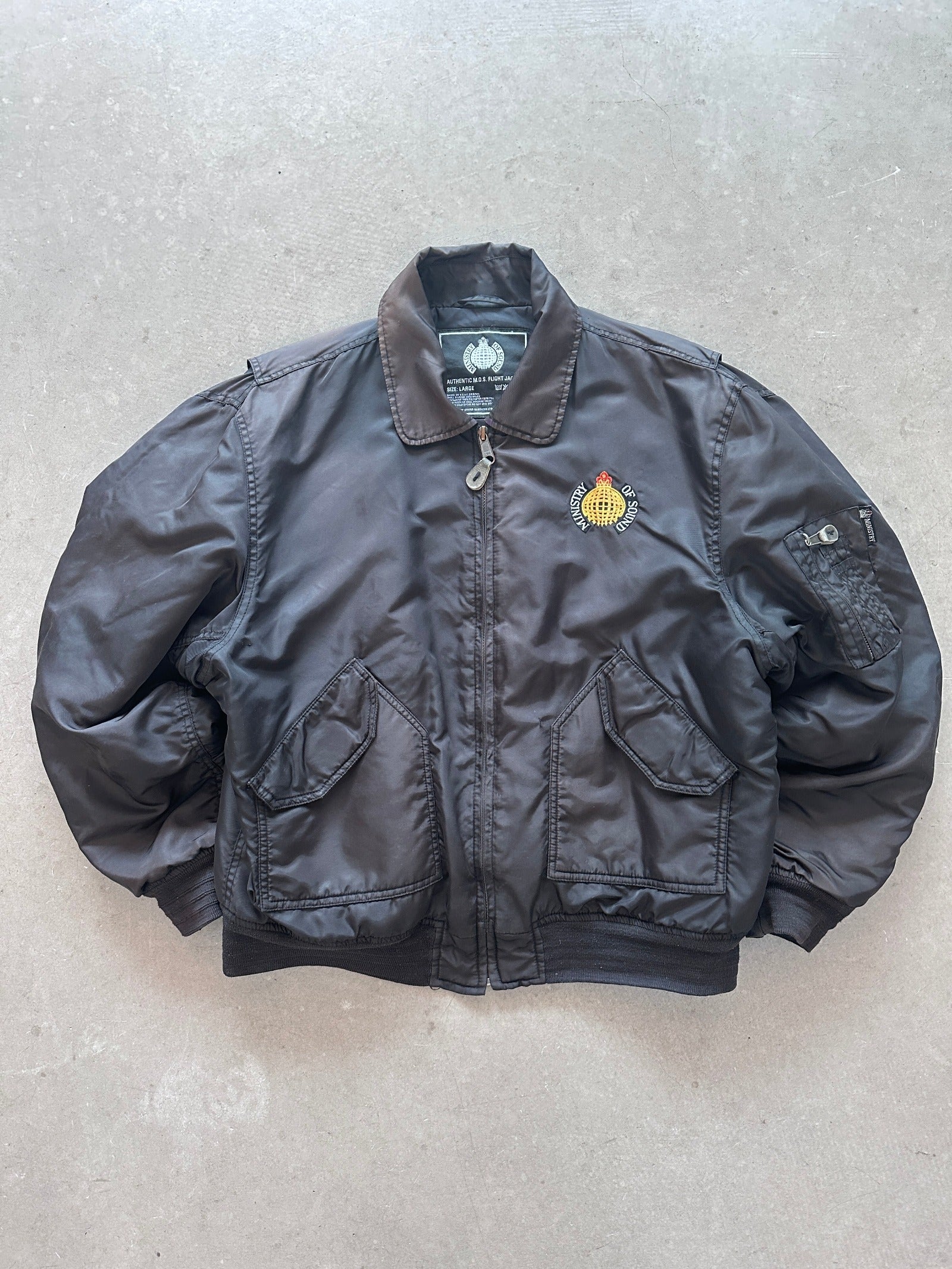 1990's Ministry of Sound Flight Jacket - L – Permanent Orbit